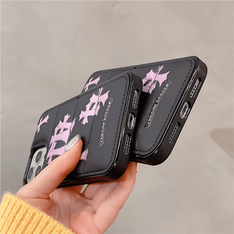 Pink Cross Puffer iPhone Case - ZiCASE