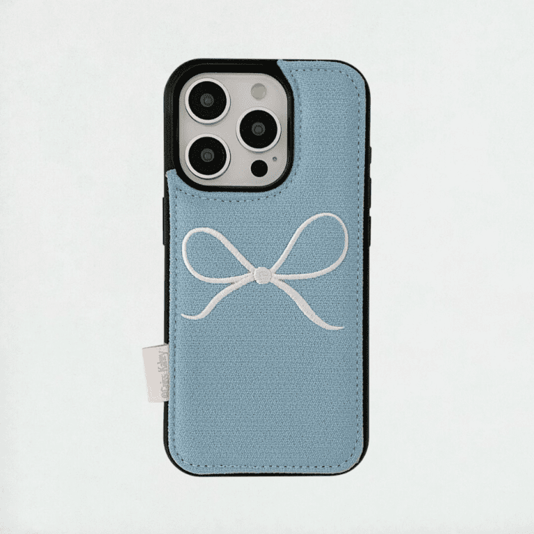 Embroidered Bow iPhone Case - ZiCASE
