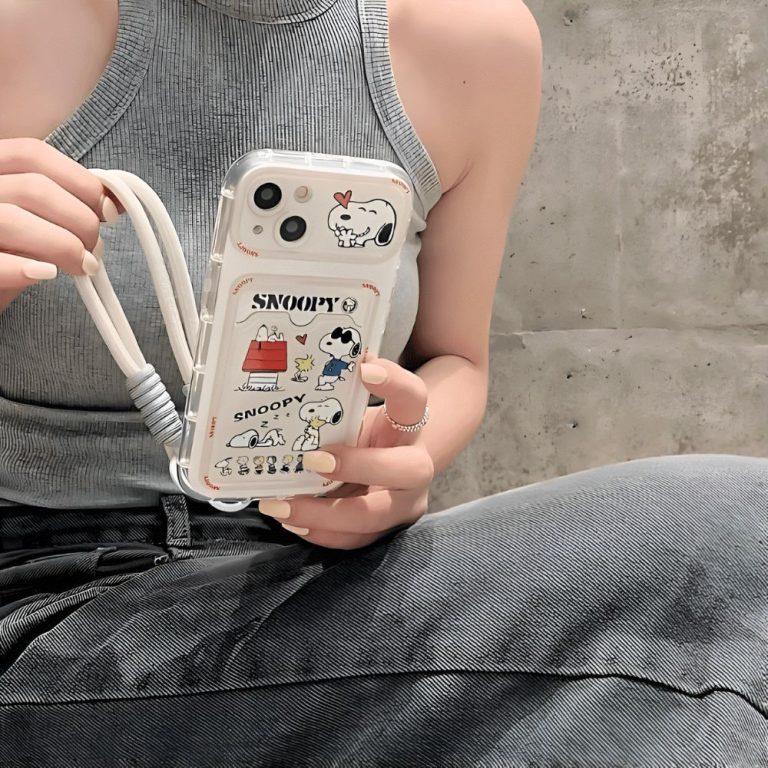 Snoopy Case With Wrist Strap - ZiCASE
